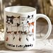 Ceramic Cat Mug Whimsical Design, Cute Cartoon Cat, Design Coffee Cup ...
