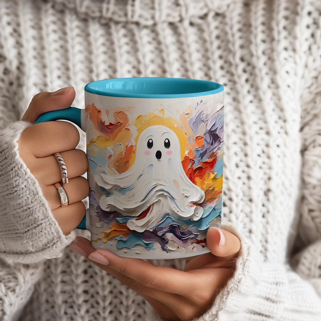 Halloween Ghost Mug, Cute Ghost Mug, Fall Coffee Mug, Ghost Lover Mug ...