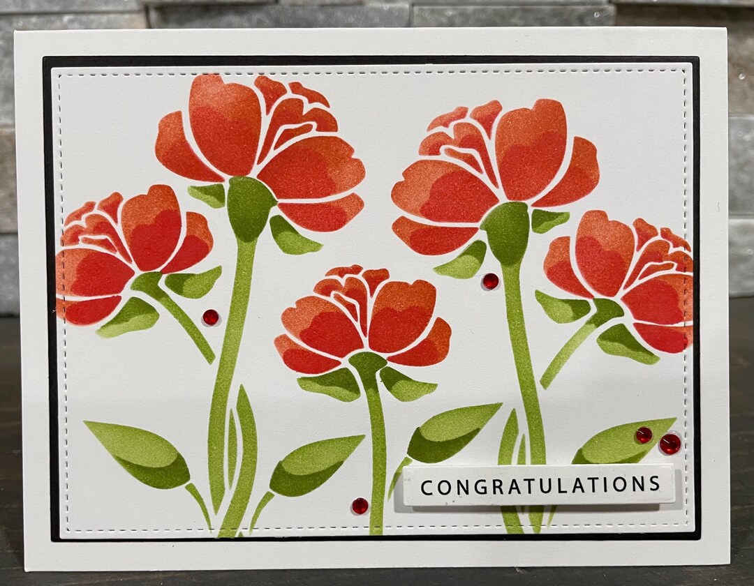 Congratulations Orange Floral Bunch - Etsy