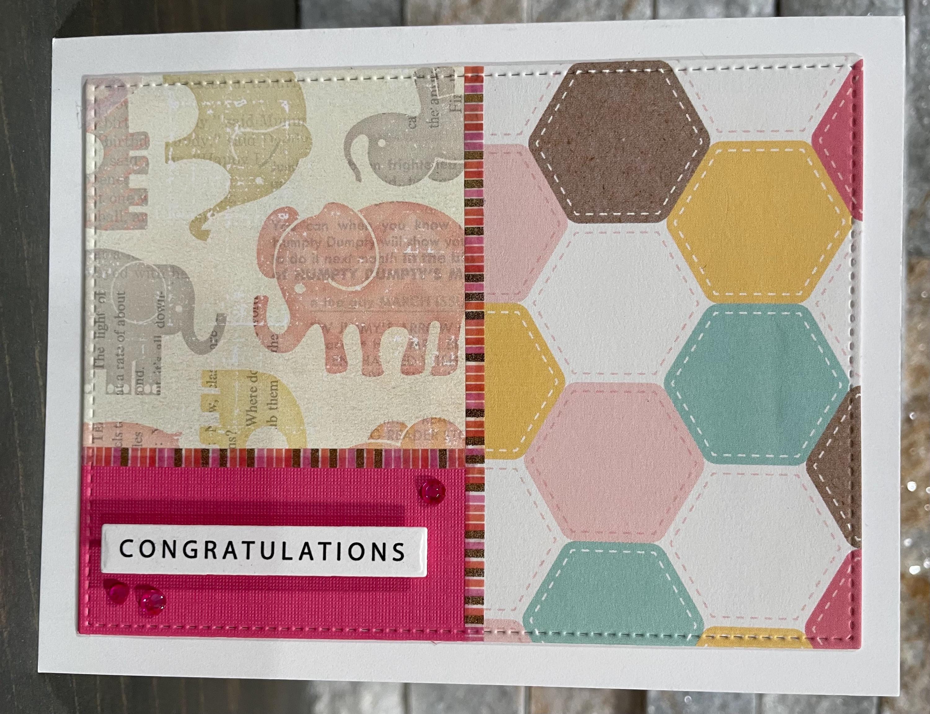 Congratulations Pink Baby - Etsy