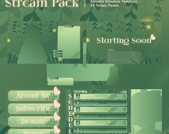 Blue Elegant Time Themed STATIC Stream Package | Gaming Chatting ...