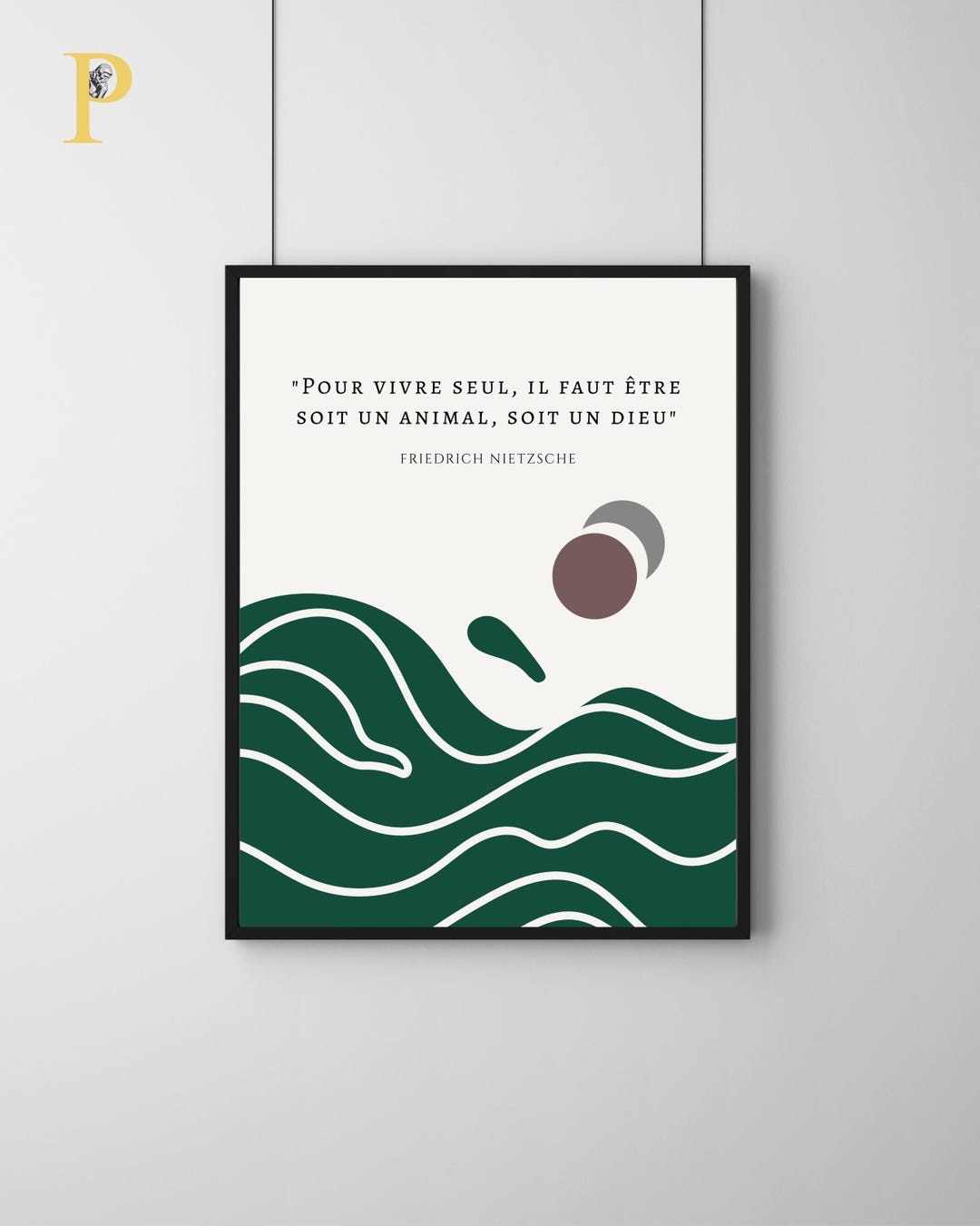 Nietzsche Quote Poster – French Printable Wall Art – Abstract ...