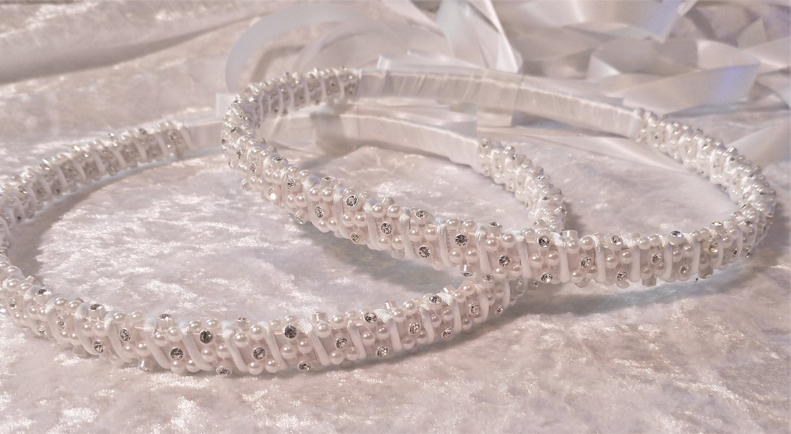 Greek Stefana Crowns, Orthodox Wedding Stefana, Koumbara, Rhinestone ...
