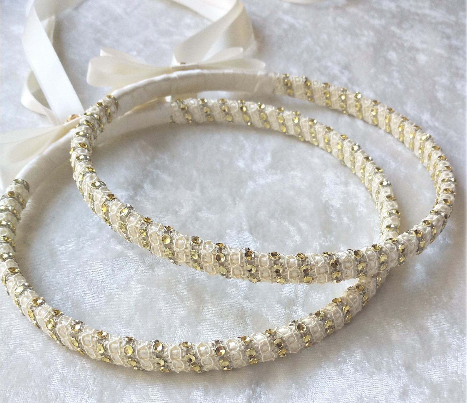 Stefana Crowns, Greek Orthodox Wedding, White, Ivory, Silver, Gold ...
