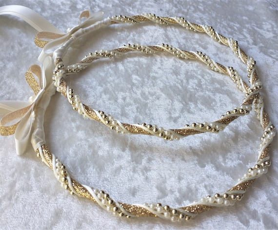 Stefana Wedding Crowns Greek Stefana Greek Orthodox Wedding - Etsy