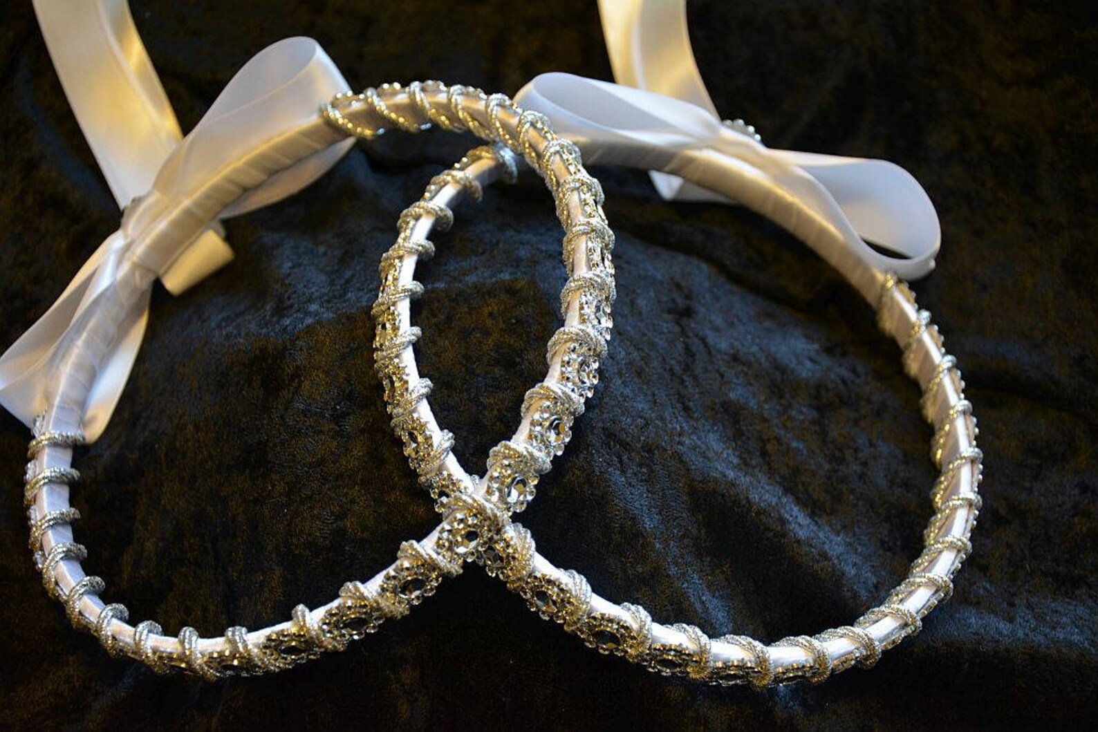 Stefana, Greek Wedding Crowns, Silver Bling Stefana, Orthodox Wedding ...