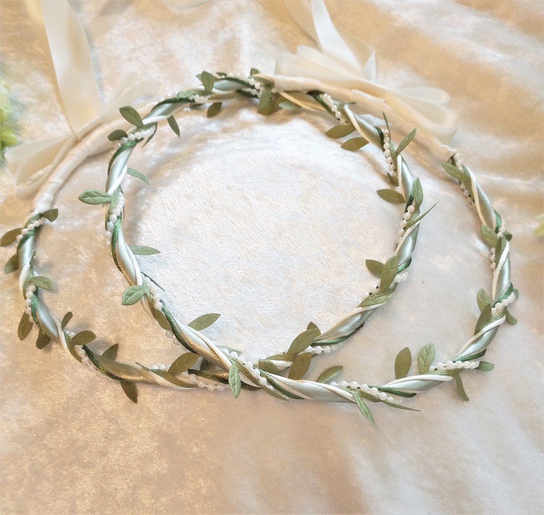 Green Leaf Stefana Crowns, Greek Orthodox Stefana, Stephana Greece ...