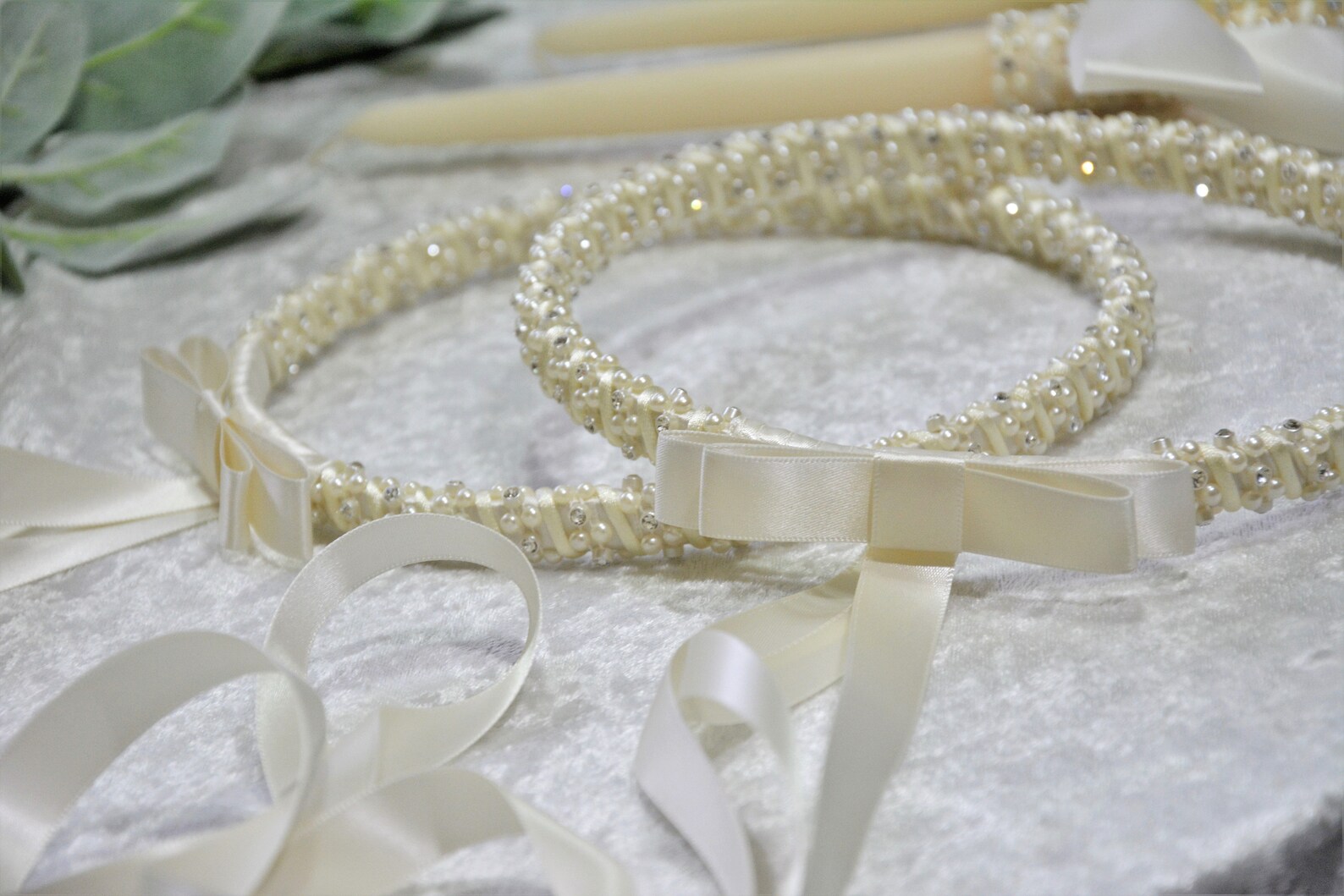 Greek Stefana Crowns, Orthodox Wedding Stefana, Koumbara, Rhinestone ...