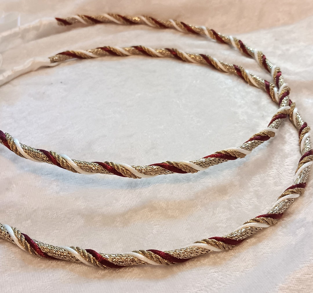 Stefana Set, Greek Orthodox Wedding Crowns, Twisted Stephana Crowns ...