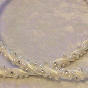 Greek Stefana Set, Ivory Floral Wedding Stefana, Orthodox Wedding ...