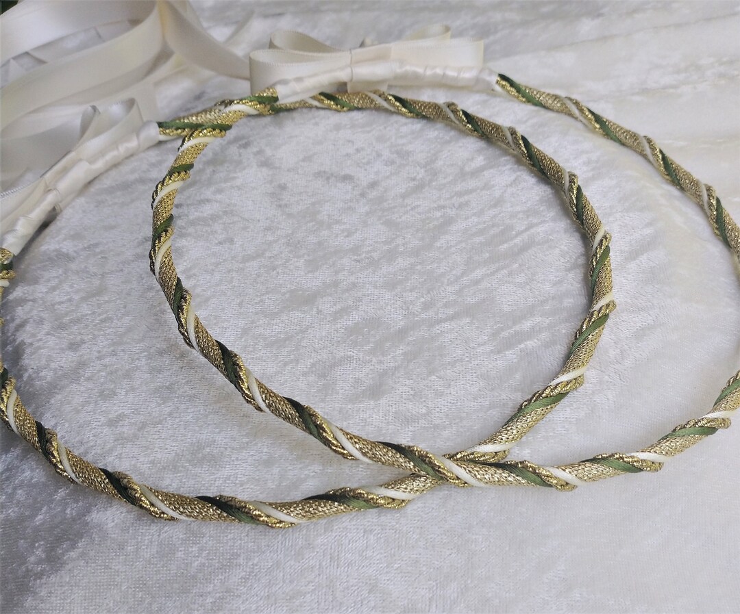 Stefana Set, Greek Orthodox Wedding Crowns, Twisted Stephana Crowns ...