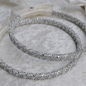 Stefana Crowns, Orthodox Wedding Crowns, Greek Stefana Set, Crystal ...