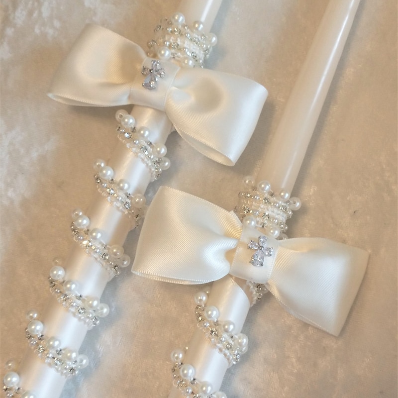 Rhinestone Candle - Etsy