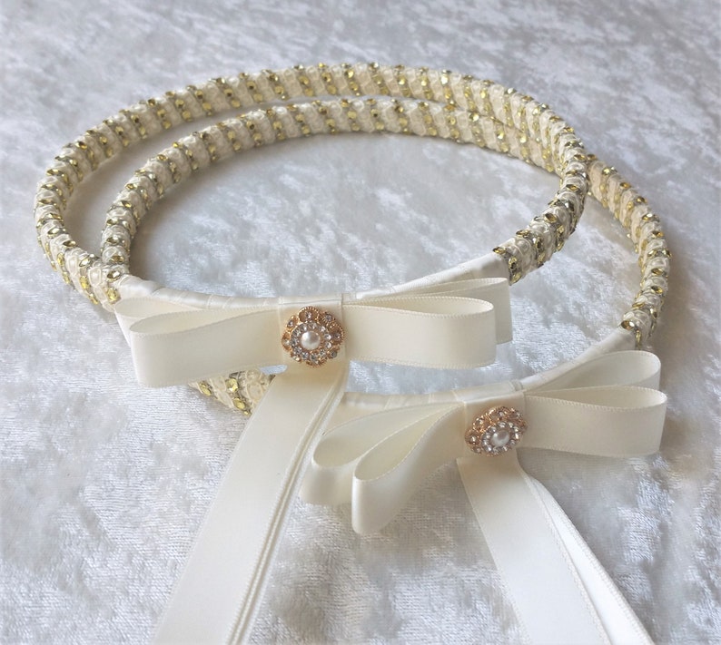 Stefana Crowns, Greek Orthodox Wedding, White, Ivory, Silver, Gold ...