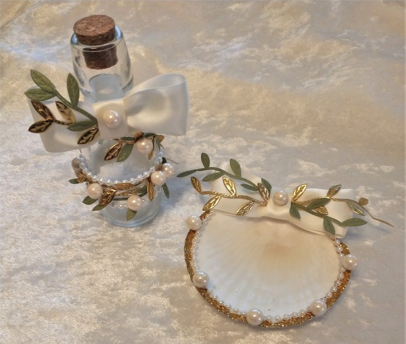 Greek Baptism Set Baptism Candle Orthodox Oil Bottle and - Etsy