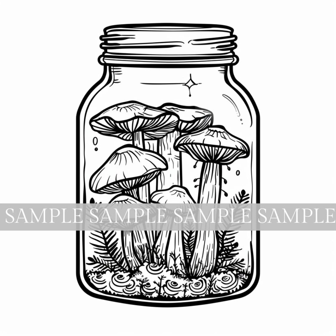 Mushroom Coloring Book: Relaxing Fungi Coloring Pages - Etsy