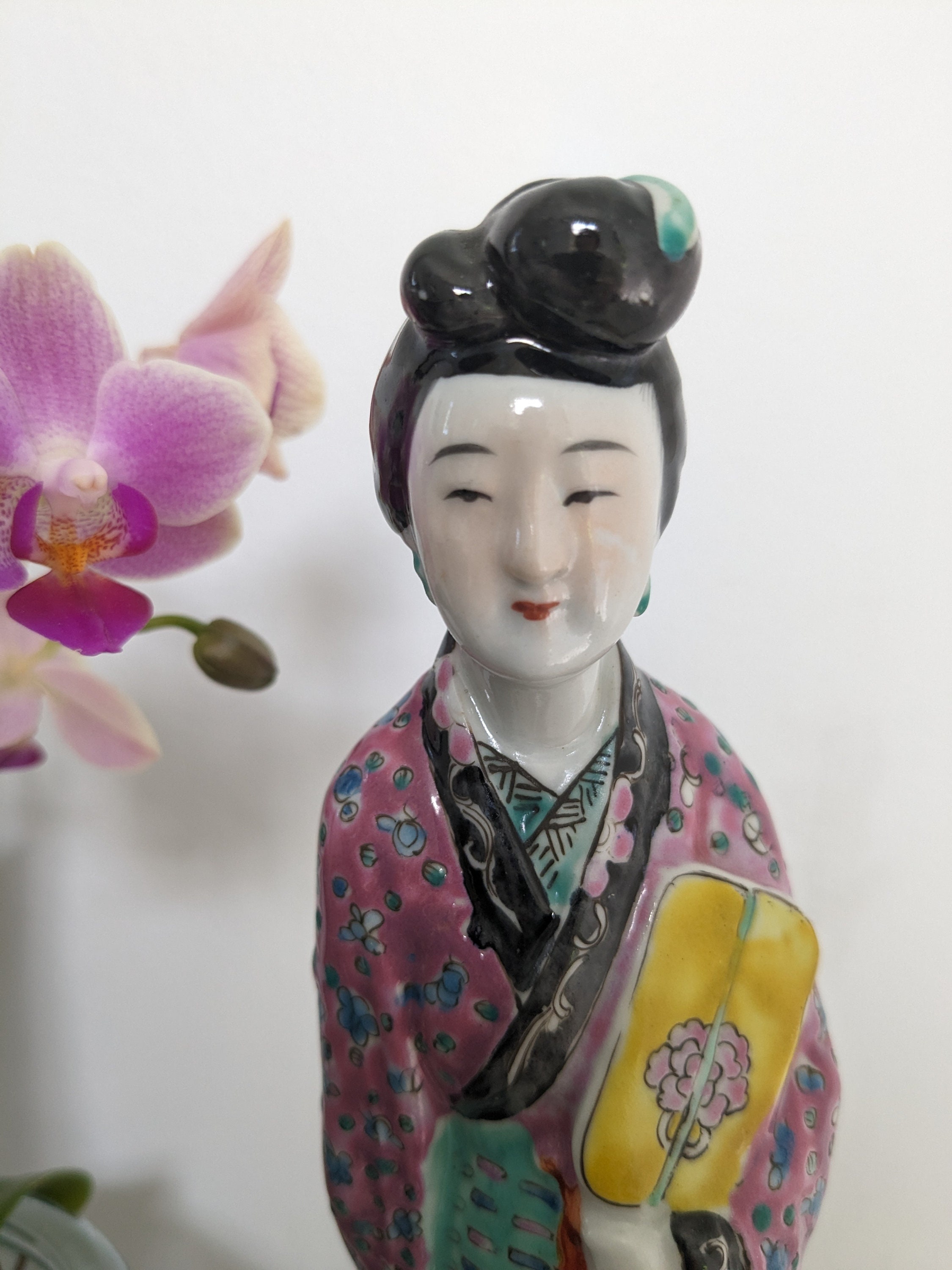 Chinese Famille Rose Porcelain Figure Antique - Etsy