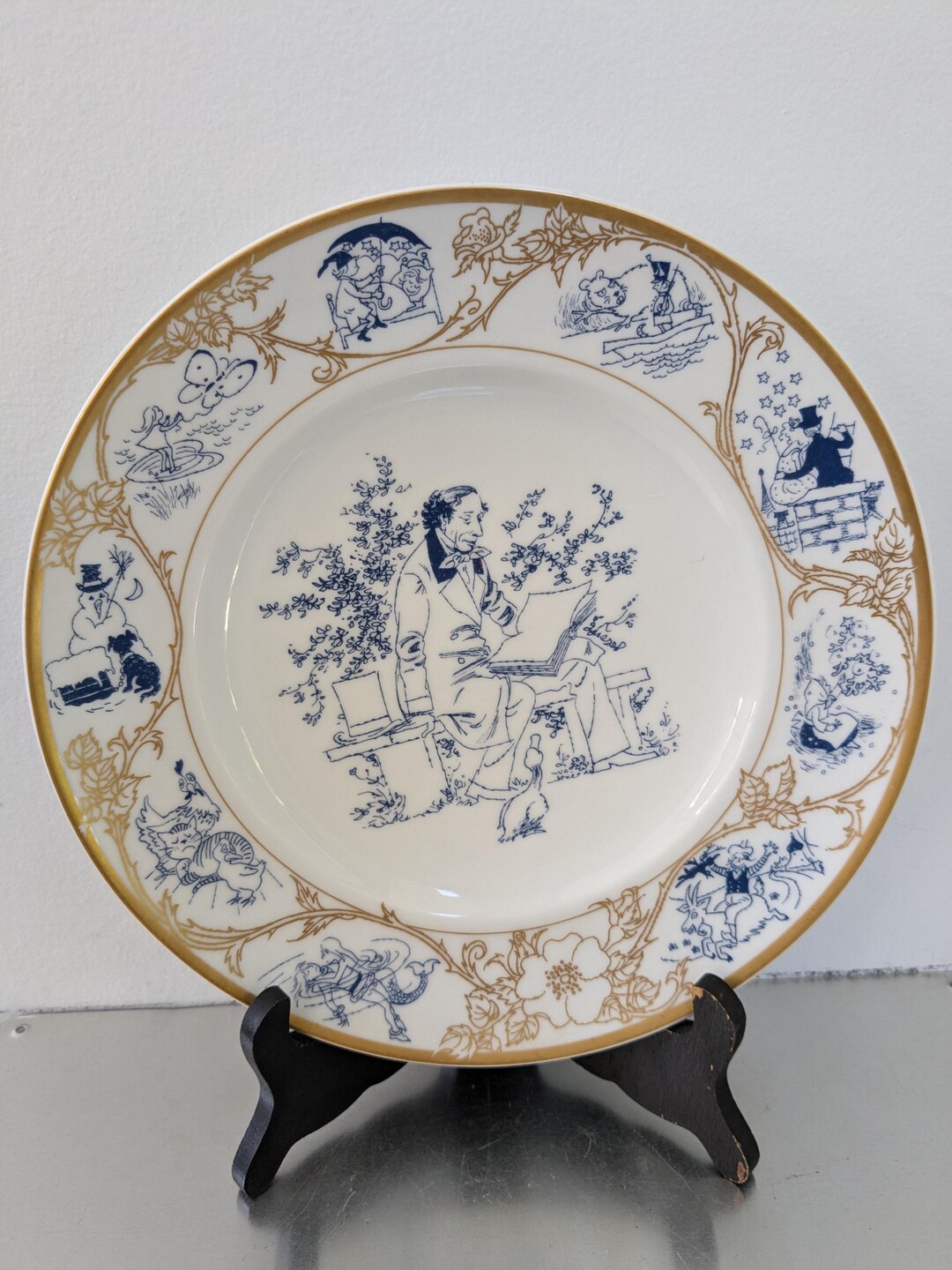 Vintage Commemorative Plate Hans Christian Anderson Danish Writer of ...