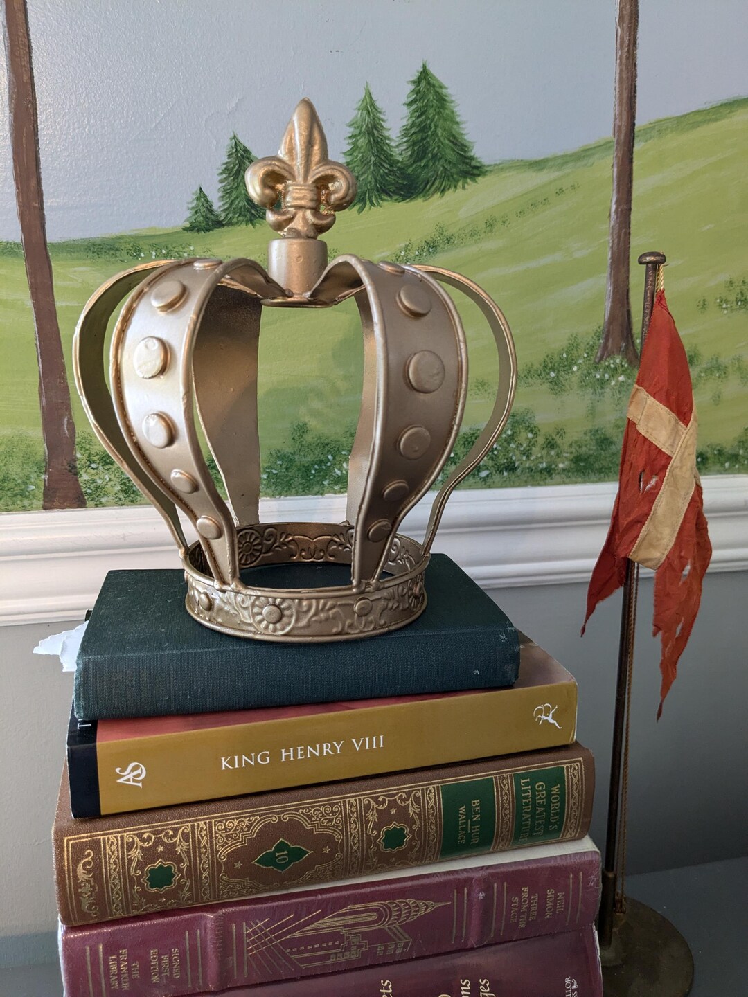 Gold Metal Crown Cake Topper: King or Queen Centerpiece - Etsy