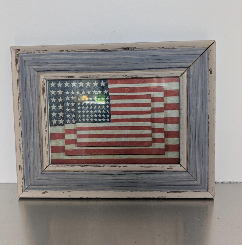 Three Flags Jasper Johns American Artist Framed Post Card - Etsy