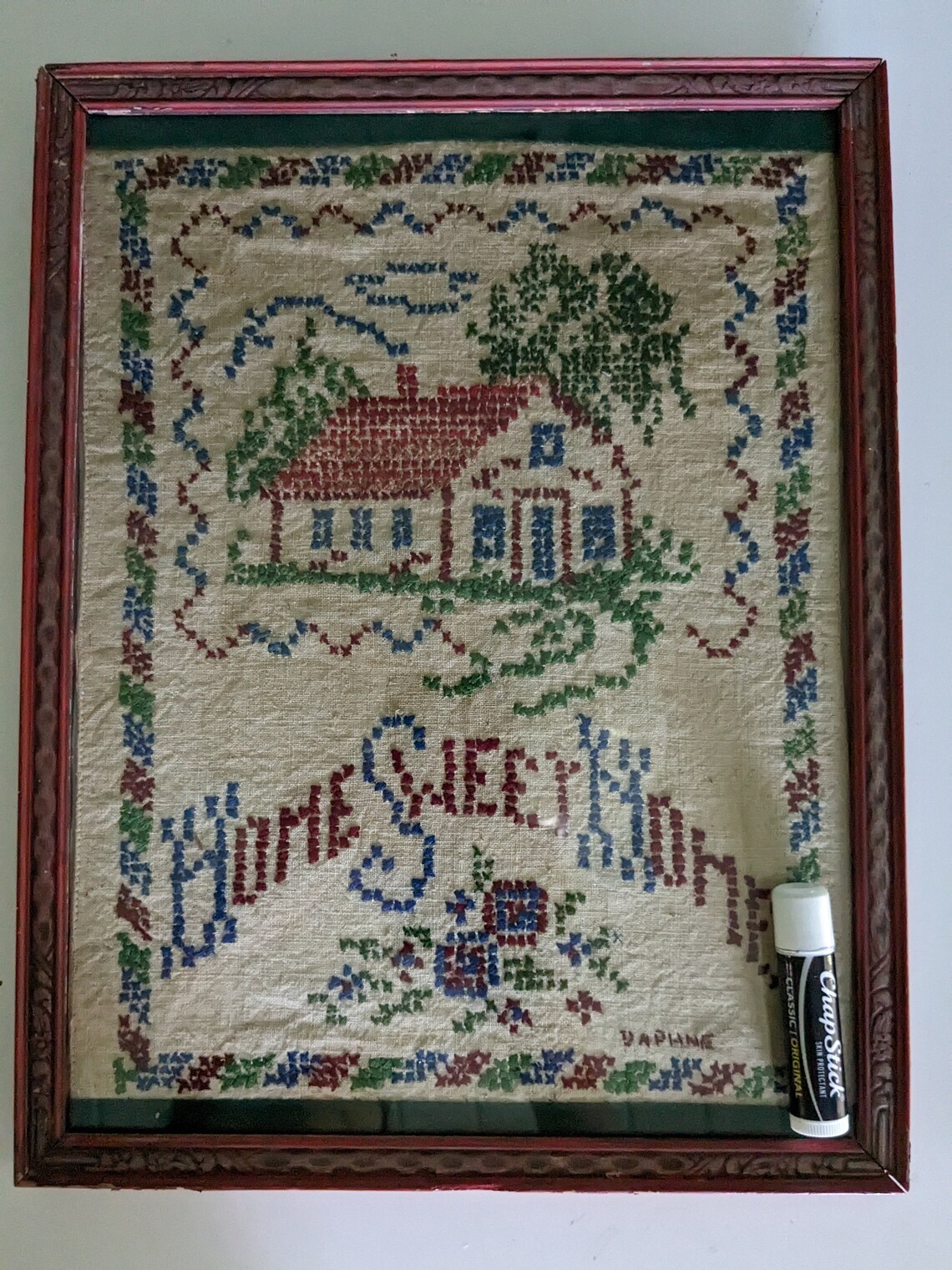 Home Sweet Home Sampler Beautiful Frame Newly Reframed - Etsy