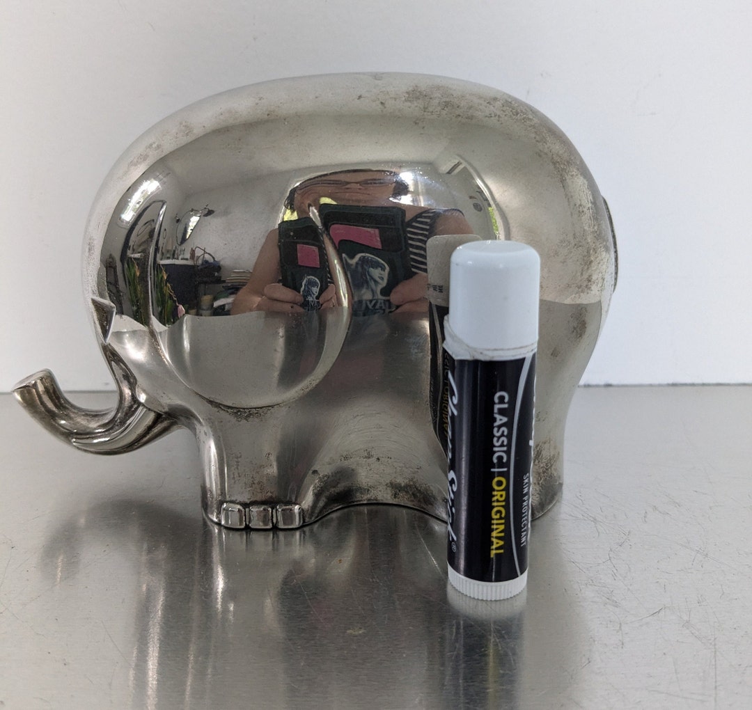 Vintage Silver Plated Elephant Bank Nickel Plated Silver Bank - Etsy