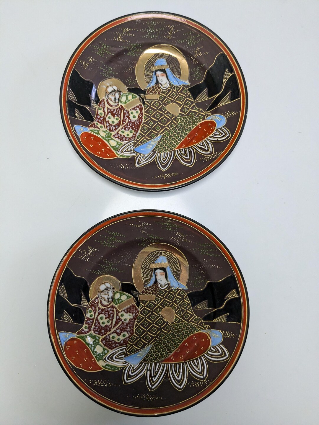 Two Satsuma Side Plates Intricate Hand Decorated and Beautiful - Etsy