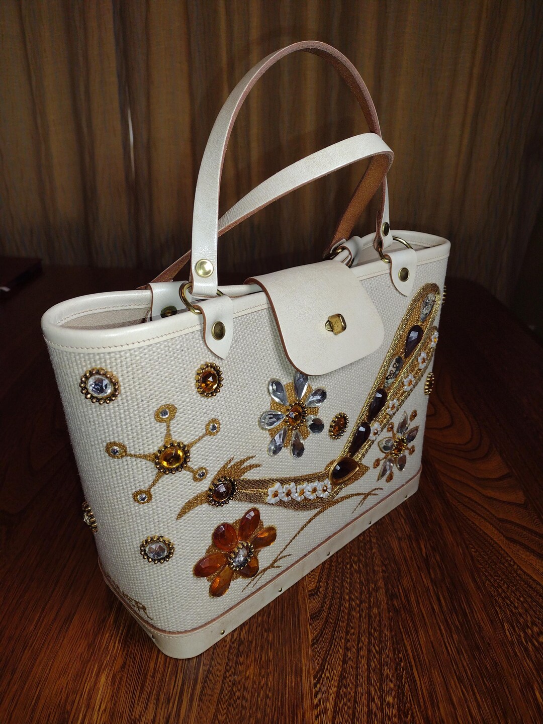 Enid Collins of Texas Roadrunner Jeweled Purse / Handbag - Etsy