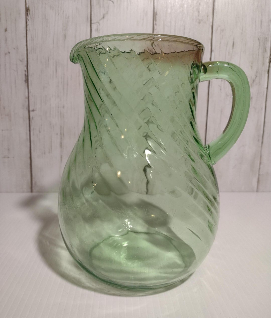 This Beautiful, Depression Era Uranium Glass Pitcher Was Made in the ...