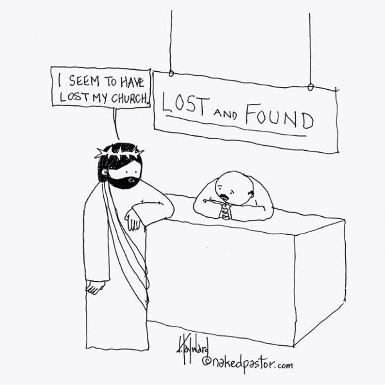 Jesus at the Lost and Found CARTOON | Etsy