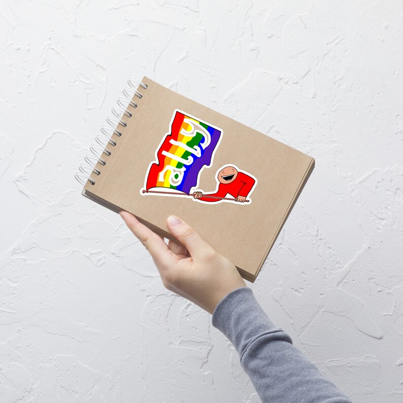 Ally Pride Sticker: Rainbow LGBTQ+ Flag Decal - Etsy