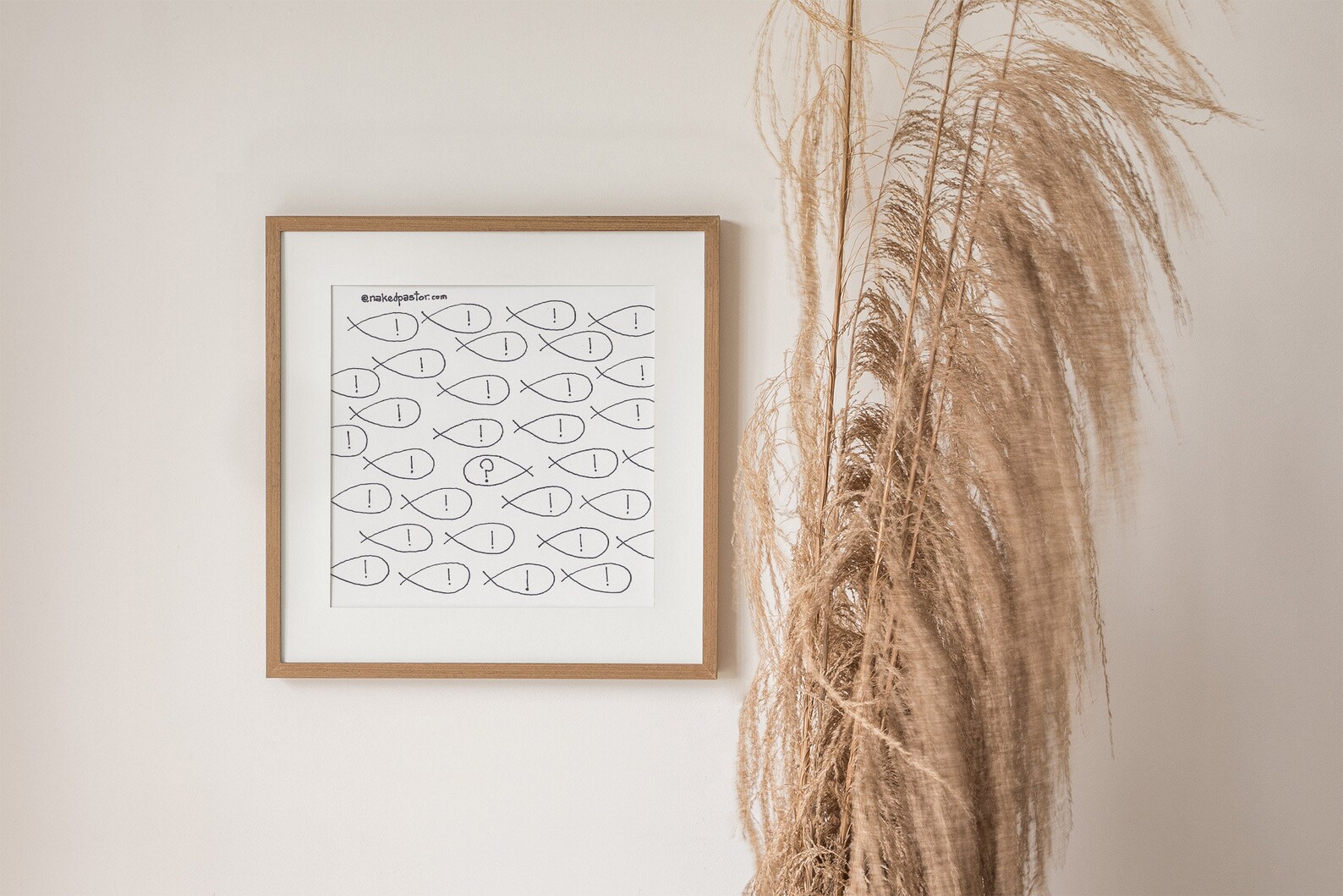 Swimming Fish Art Print: Questioning Conformity, Inspirational Wall Art ...