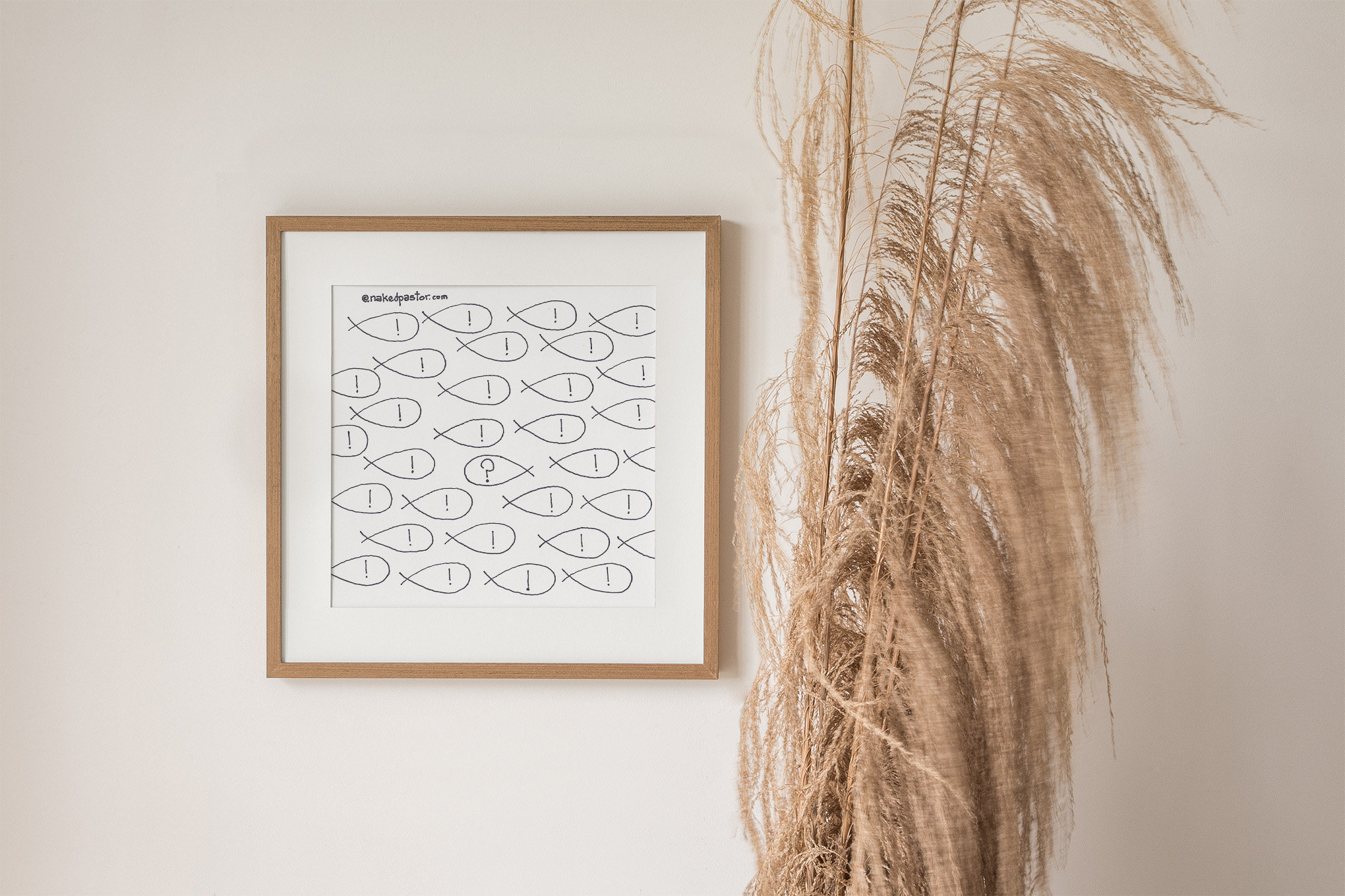 Swimming Fish Art Print: Questioning Conformity, Inspirational Wall Art ...