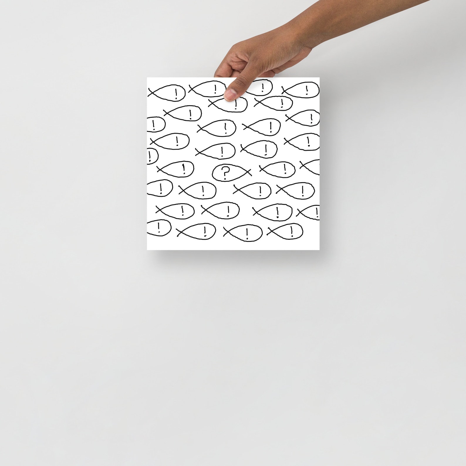 Swimming Fish Art Print: Questioning Conformity, Inspirational Wall Art ...