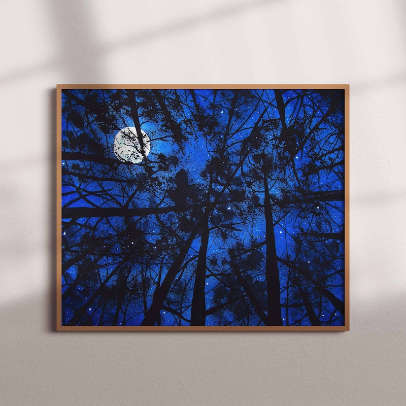 Blue Moon Painting - Etsy