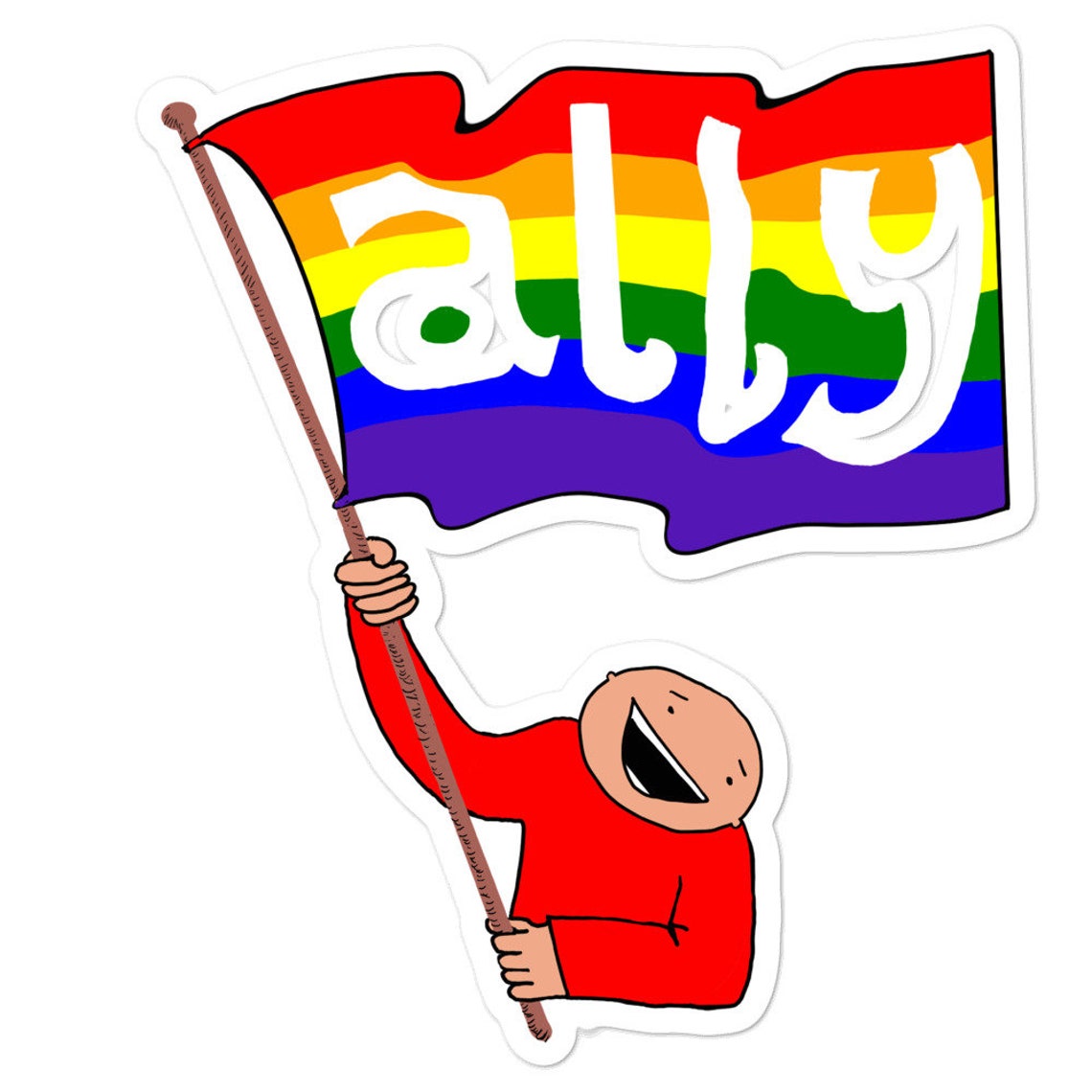 Ally Sticker LGBTQ Pride Sticker LGBTQ Activist Queer | Etsy