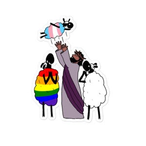 Christian Bible Stickers, Jesus With LGBTQIA Friends: Family Fun ...