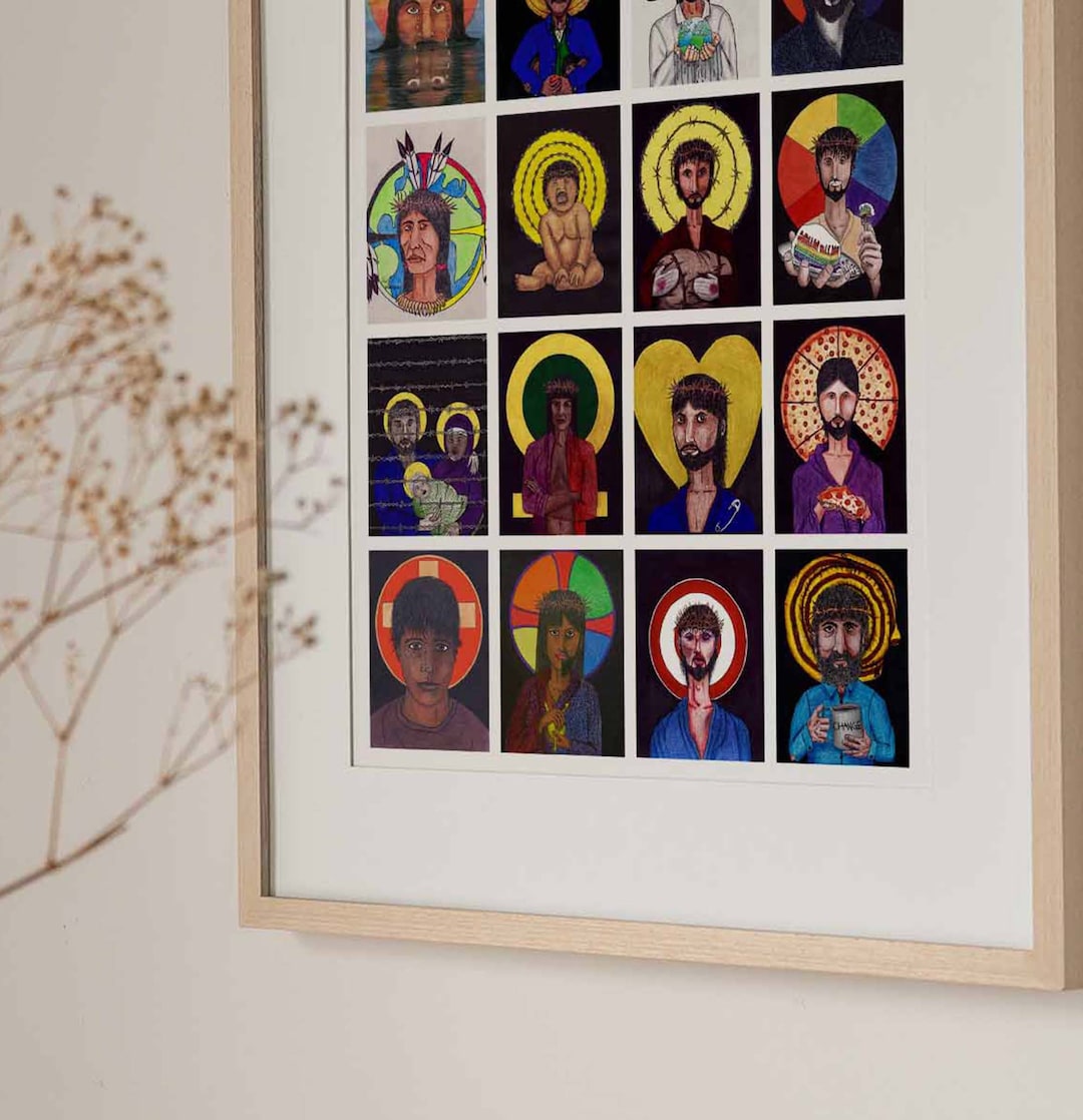 Christ Collage Print | Exvangelical | Diverse Christian Art | Modern ...