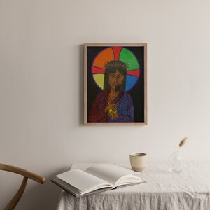 Jesus Neither Printable Christ Portrait God Genderqueer Transgender ...