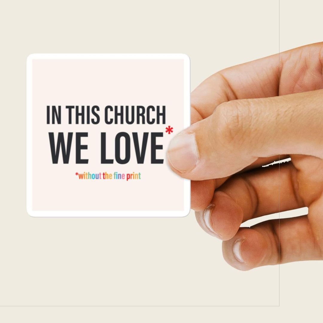 Inclusive Church Sticker: LGBTQIA Pride Love Decal - Etsy