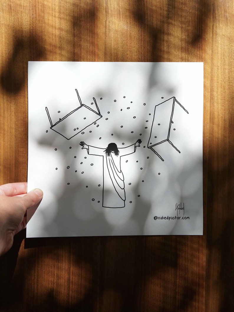 Liberal Christian Poster Leftist Jesus Art Jesus Social | Etsy