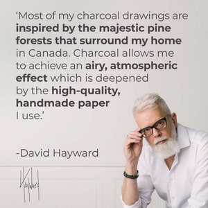 Please Wait for Me Charcoal Drawing Print: Cabin in the Country at ...