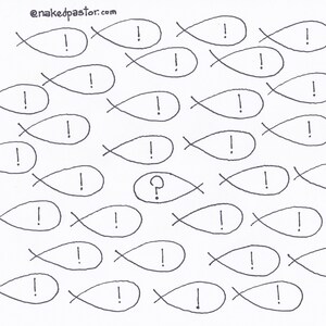 Swimming Fish Art Print: Questioning Conformity, Inspirational Wall Art ...
