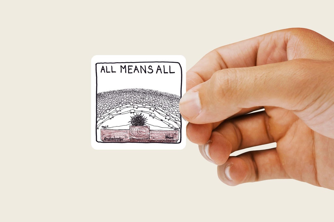 All Means All Sticker: Inclusive Jesus, BLM Christian Decal - Etsy