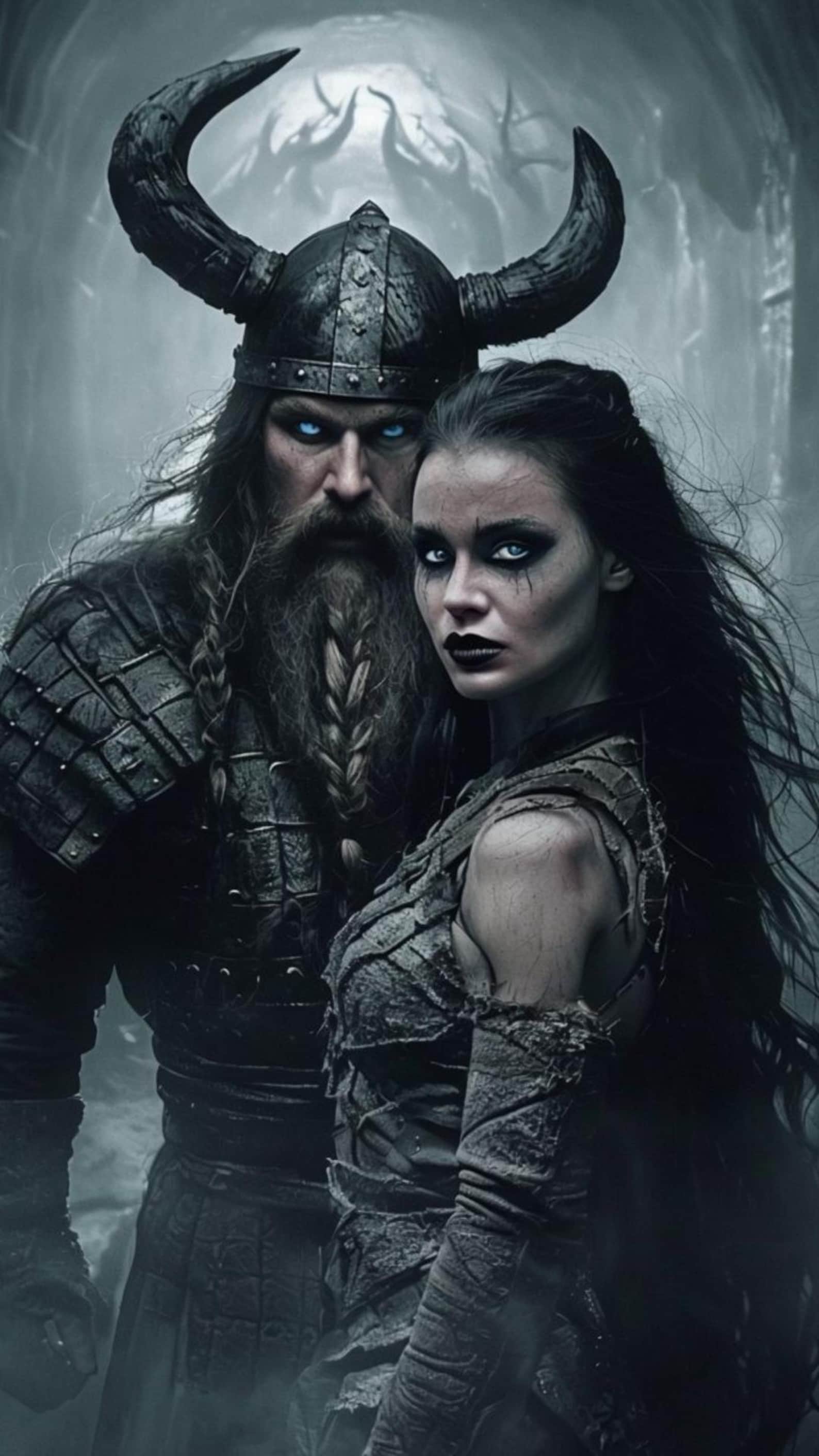 Viking and Shieldmaiden. Digital Download for Endless Creative Needs - Etsy