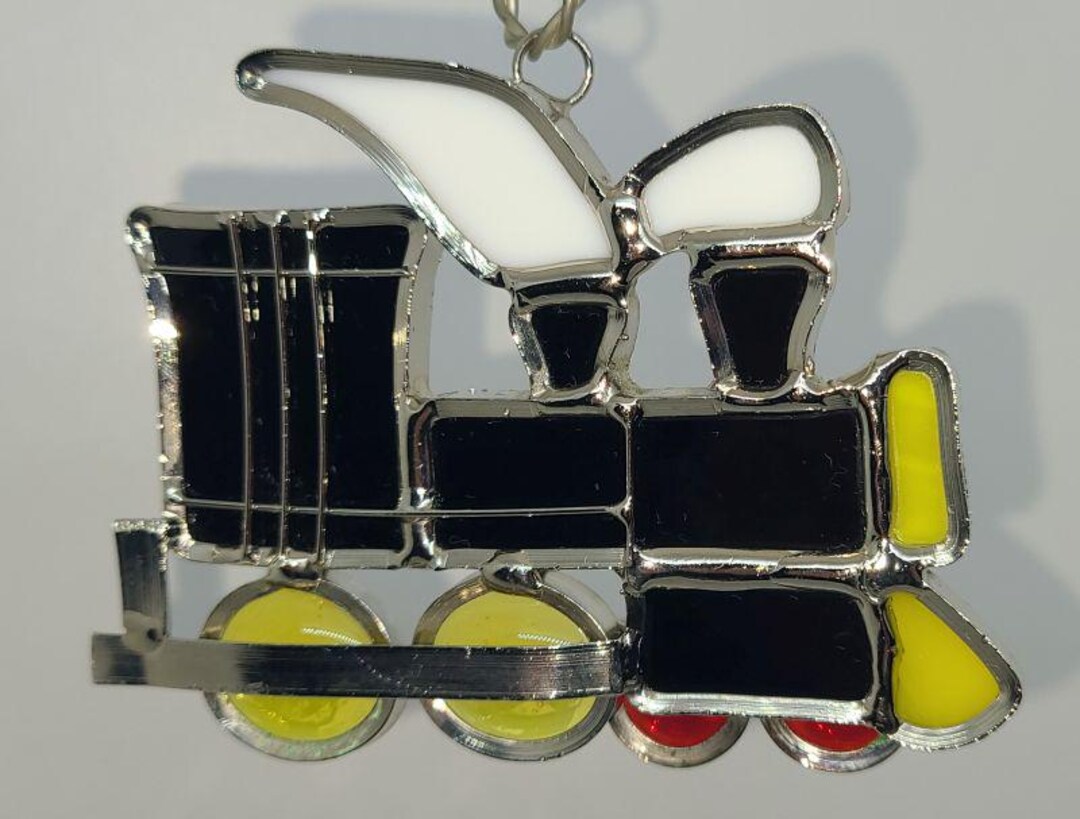 Stained Glass Train Engine Locomotive Suncatcher - Etsy