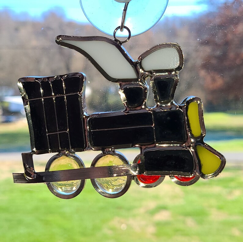 Stained Glass Train Engine Locomotive Suncatcher - Etsy