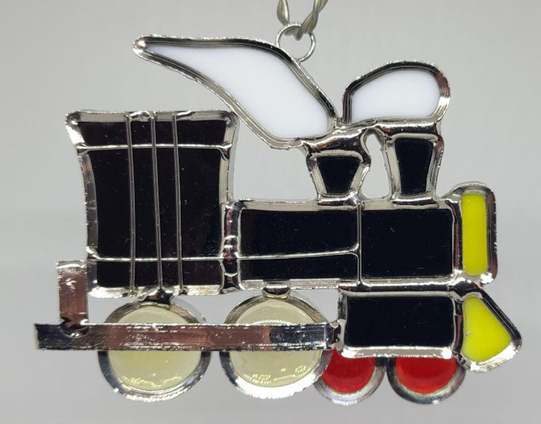 Stained Glass Train Engine Locomotive Suncatcher - Etsy