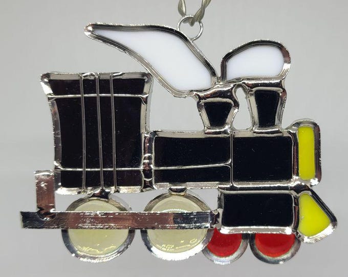 Stained Glass Train Engine Locomotive Suncatcher - Etsy
