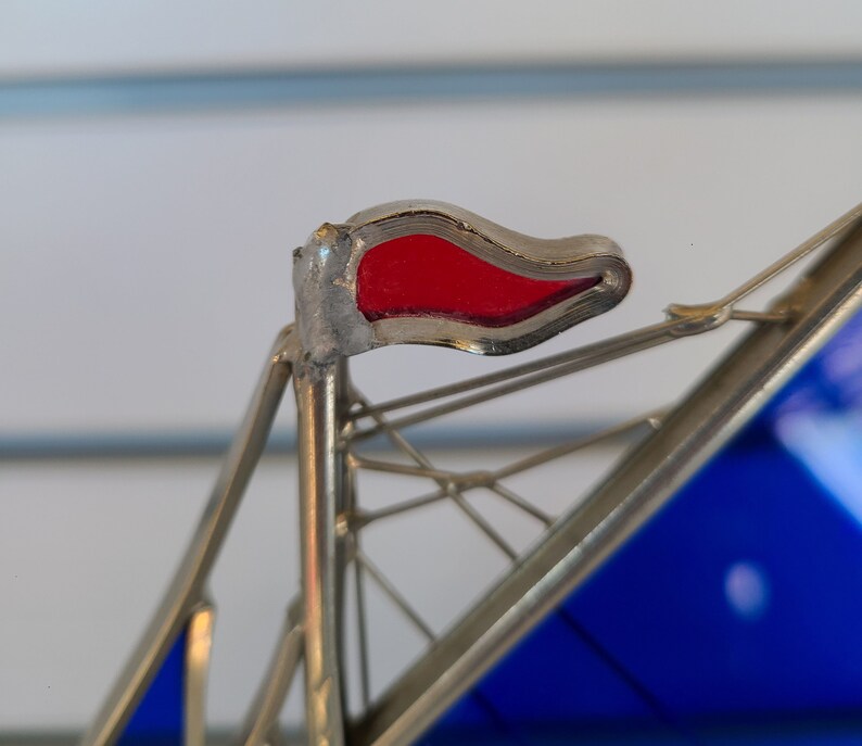 Stained Glass Friendship Sloop Sailing Ship Model - Etsy